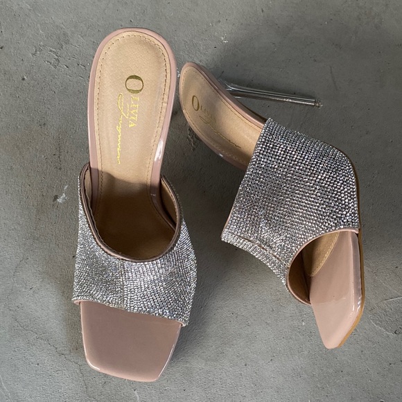 Olivia Ferguson | Shoes | Olivia Ferguson Rhinestone Heels | Poshmark
